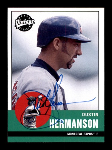 2001 Upper Deck Vintage - Dustin Hermanson - On Card Autograph | eBay