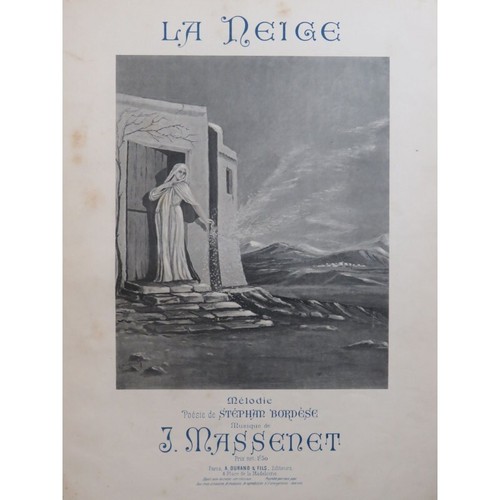 Massenet Jules The Snow Singer Piano ca1900 | eBay