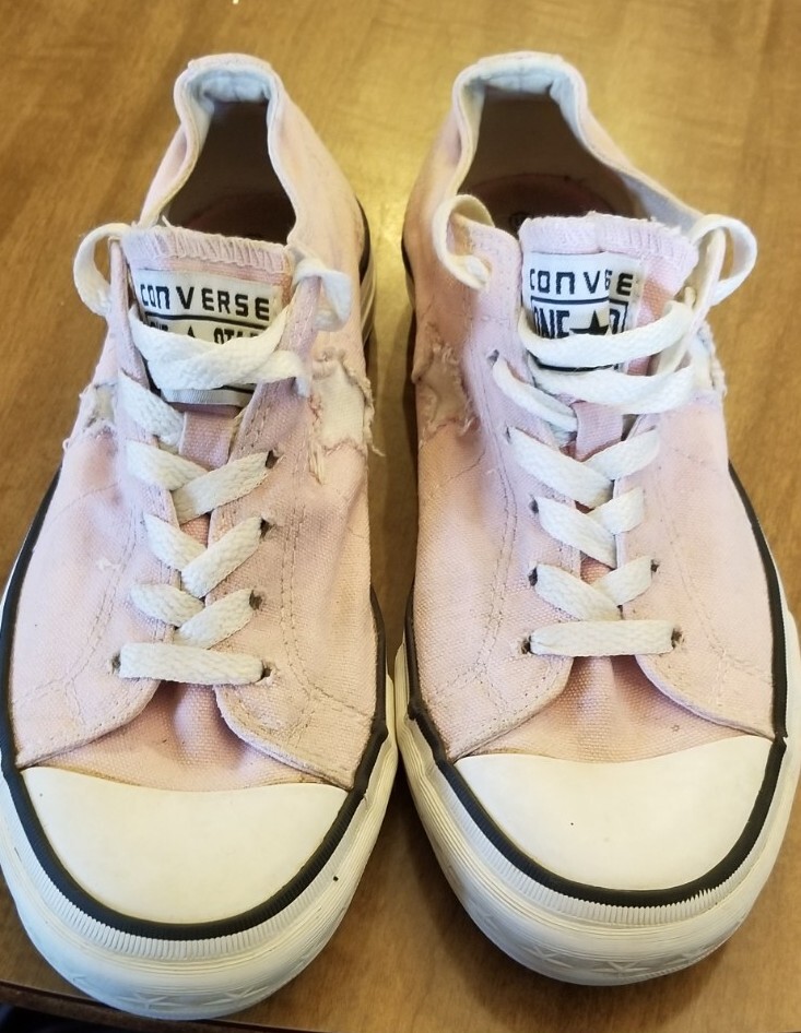 Converse One Star Womens Lo Sneakers Size 5.5 Pink EUC Clean Free ...