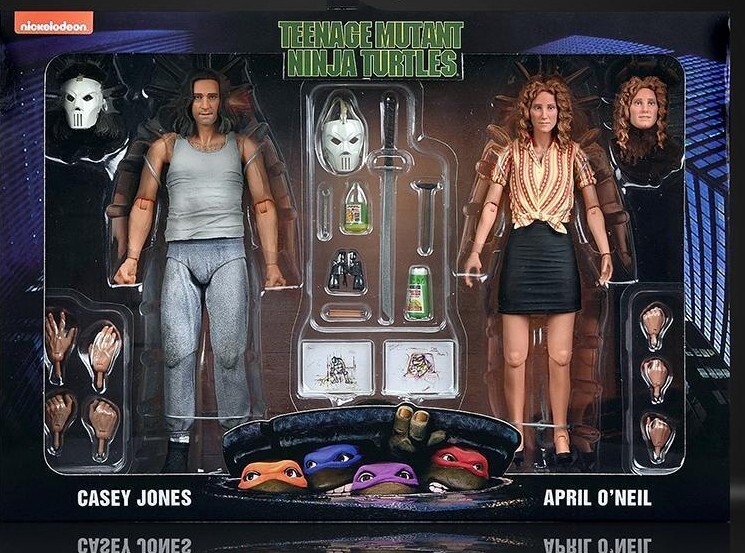 Tmnt 1990 Teenage Mutant Ninja Turtles Casey Jones & April Action ...