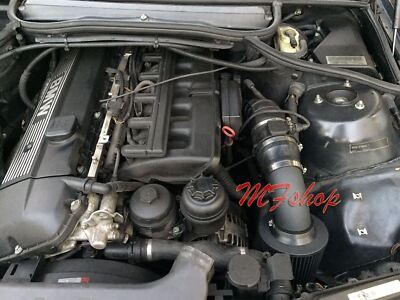 1998-2005 BMW E46 323 325 328 330 Air Intake System Kit Coated Black ...