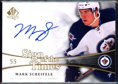 2011-12 UPPER DECK SP AUTHENTIC MARK SCHEIFELE SIGN OF THE TIMES RC ...