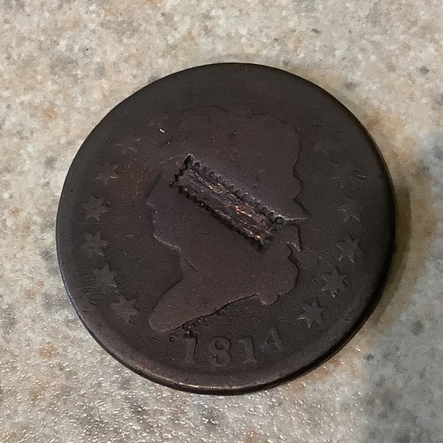 1814 Classic Head Large Cent ~ Counter Stamp | eBay