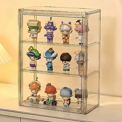 Clear Acrylic Wall Display Case Floating Mounted Shelf Cabinet Rack for ...