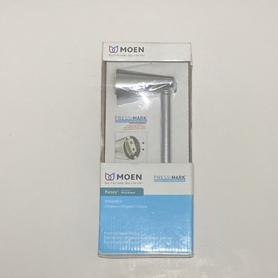 Moen Kasey Press Mark Easy Install Pivoting Toilet Paper Holder ...