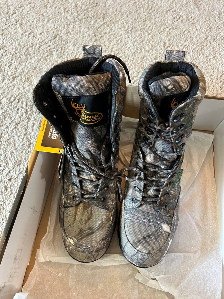 Buck Commander Men’s Scout 10″ Realtree 200g Waterproof Hunting Boots ...