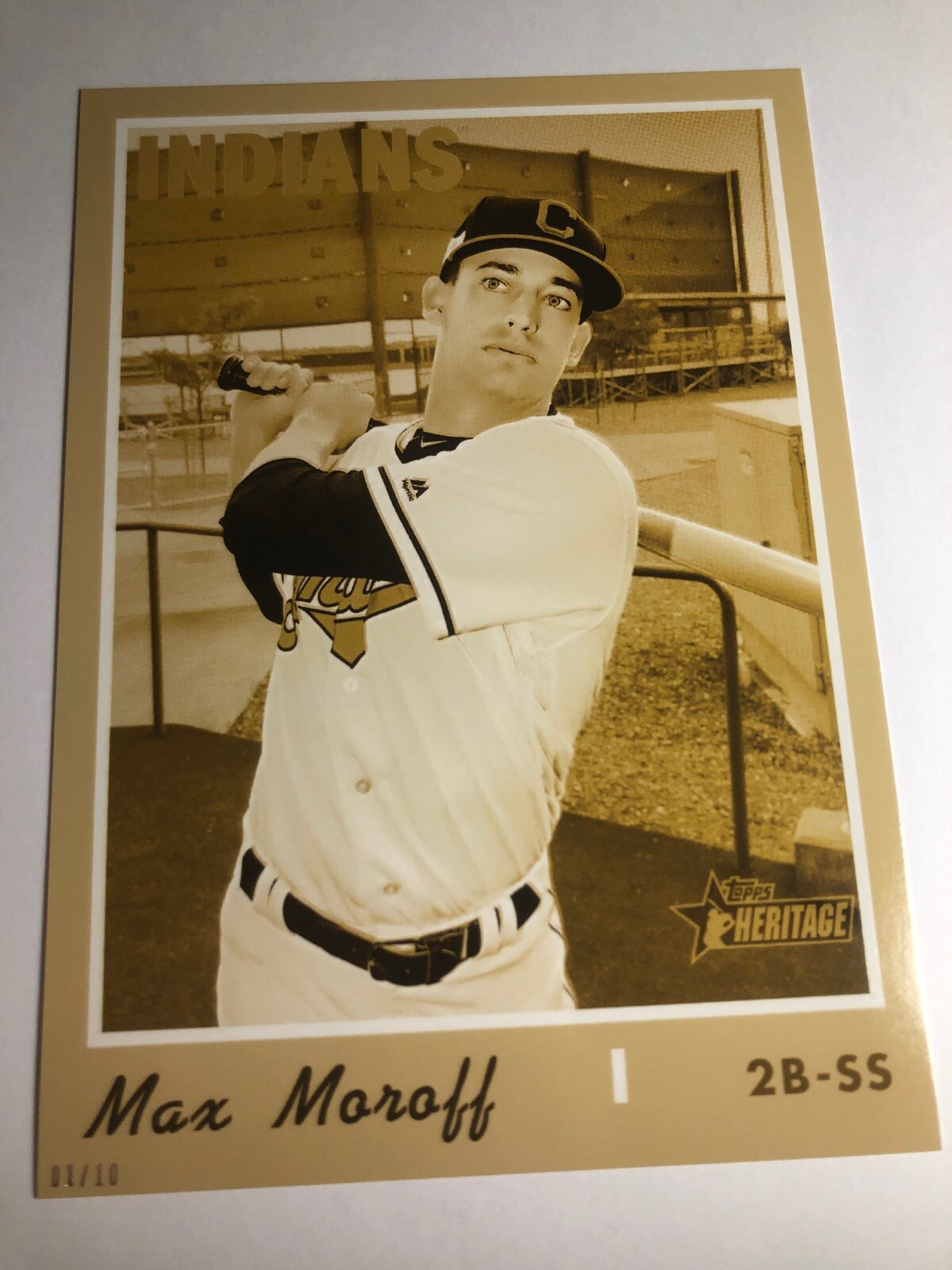 2019 Heritage High Number 5x7 Jumbo Max Moroff Indians 671 01/10 | eBay