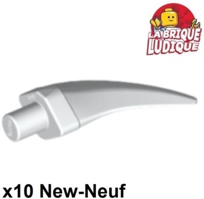 Lego 10x Corne Barb Large griffe (Claw Horn) blanc/white 87747 NEUF | eBay
