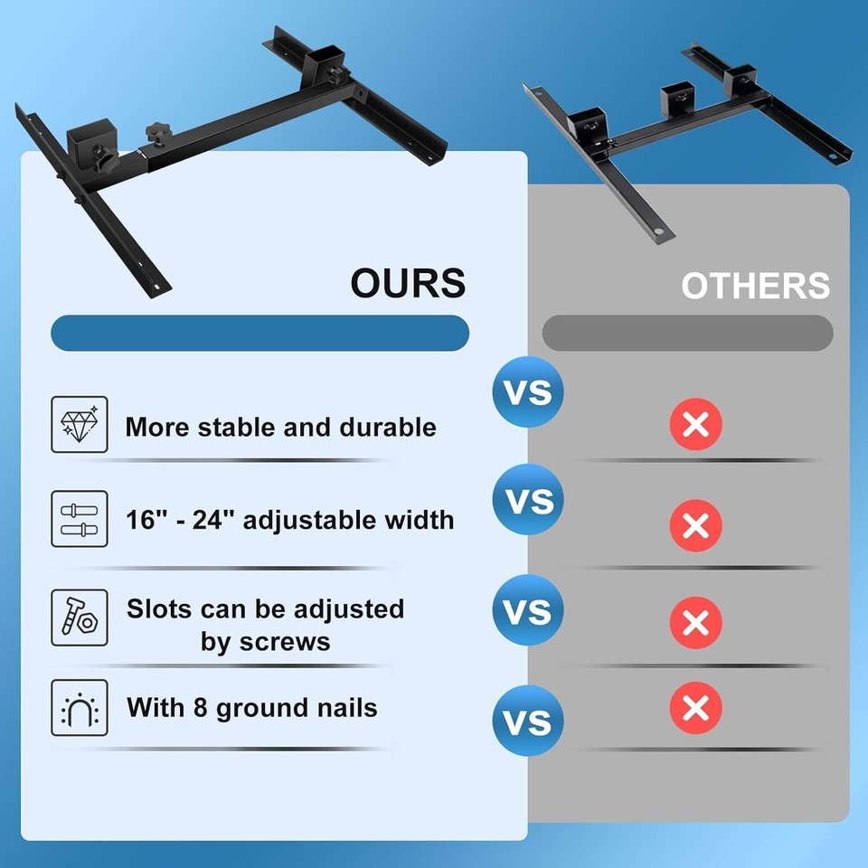 2Pack Metal Shooting Target Stand Base,Adjustable Paper Target Holder ...