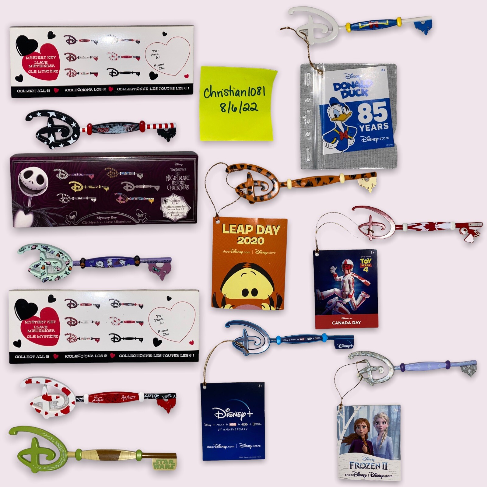 Large Disney Keys Bundle (Star Wars, Marvel, Pixar And More!!) | eBay