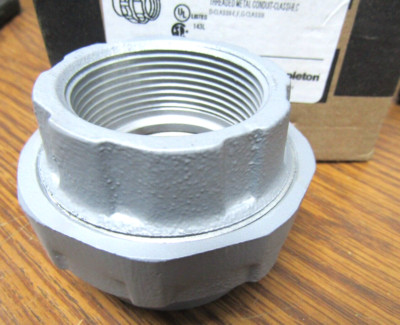 NEW APPLETON 1-1/2" ALUMINUM UNF FEMALE UNION EXPLOSION PROOF UNF150NR ...