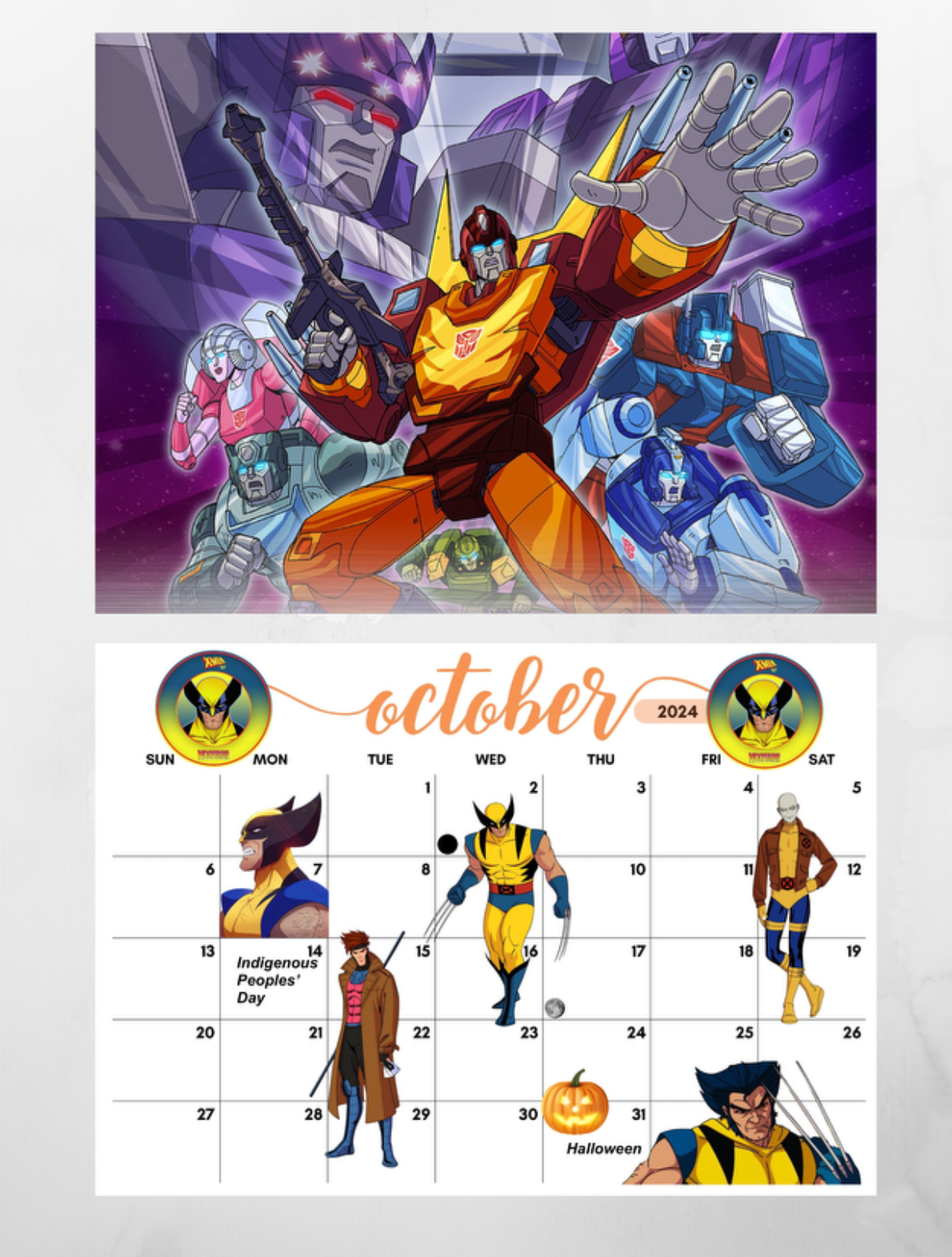 Transformers G1 Wall Calendar 2026 | eBay