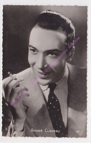 CPSM RPPC STAR ANDRE CLAVEAU PHOTO LE STUDIO Edt P.I. 182 | eBay