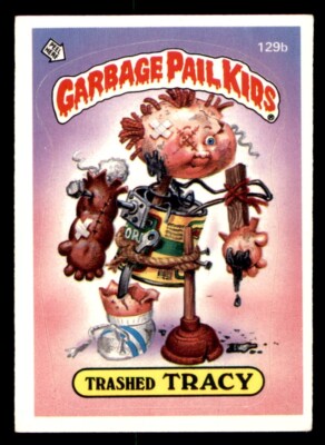 1986 Topps Garbage Pail Kids GPK Series 4 B #129b Trashed Tracy VG/EX ...