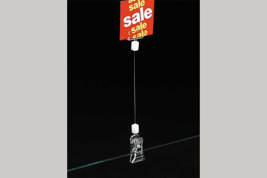 Wire Fixtures Clip On Sign Holder Acrylic POP Sign Holder Clip 7.5" | eBay