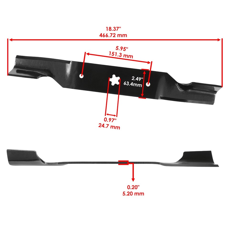 3 Lawn Mower 54" Blade For Craftsman Poulan Ayp/Electrolux 187254 ...