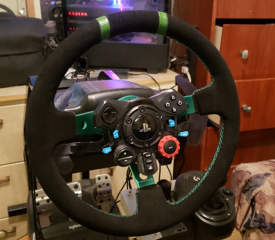 Full size wheel adapter Logitech g27 / g29 / g290 / g923 for Deep Dish ...