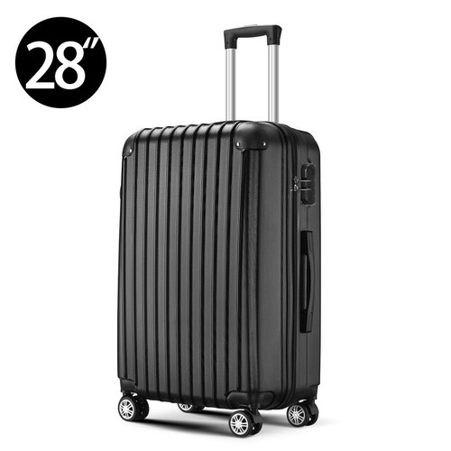 28" Luggage Suitcase Code Lock Hard Shell Travel Carry Bag Trolley ...