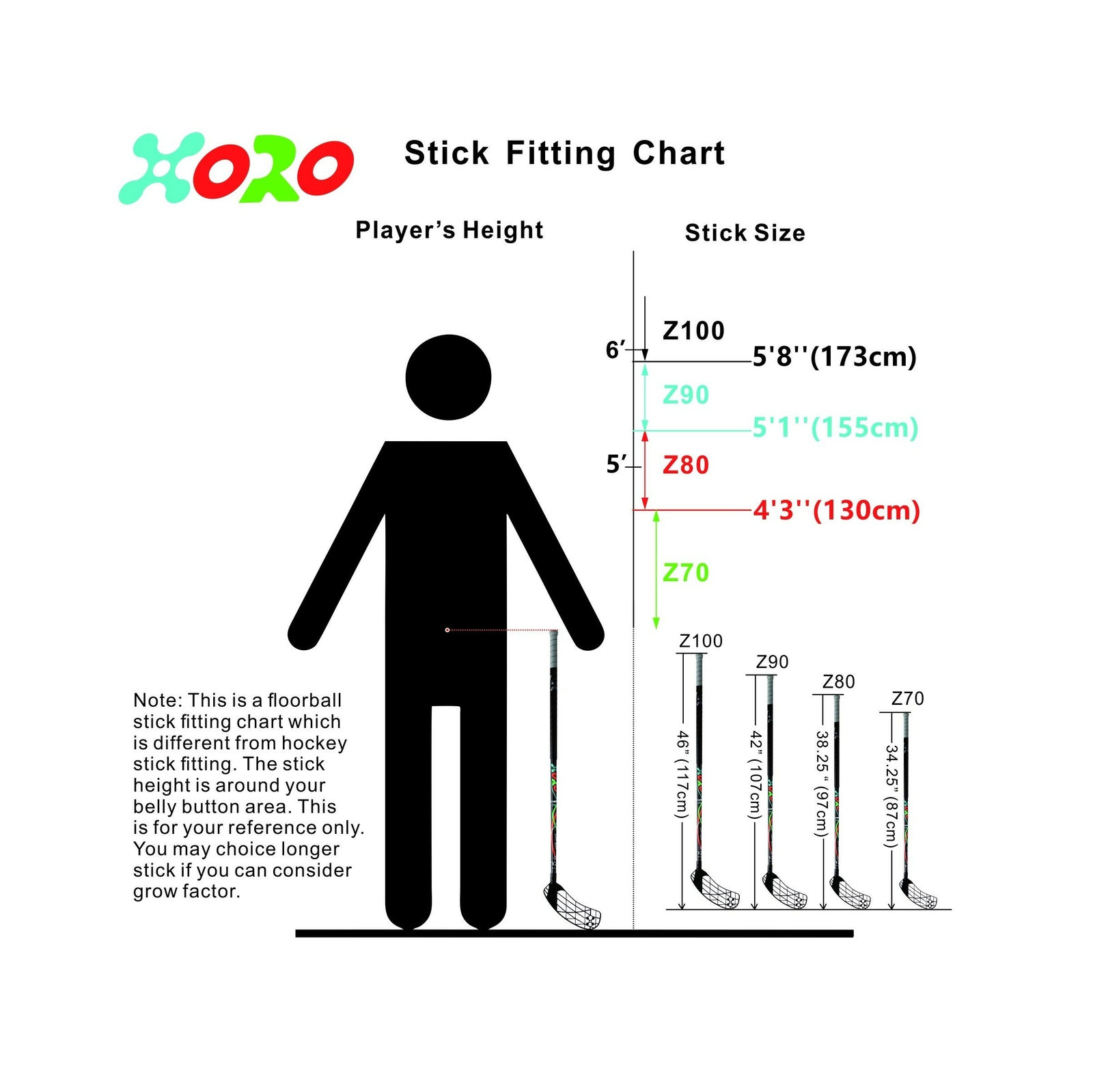 Floorball Stick Height Chart | Floor Roma