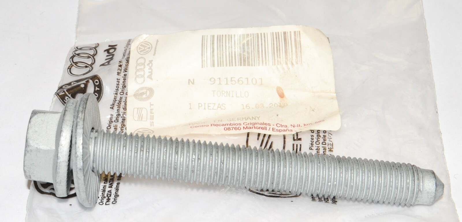 Genuine Audi Porsche Combination Screw M12X1,5X100 n91156101 | eBay