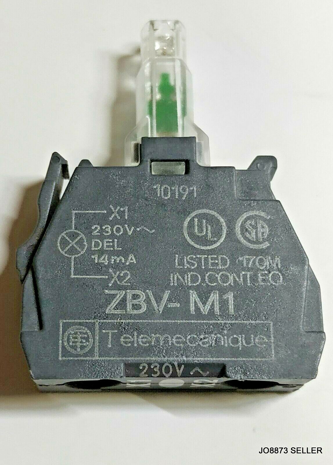 SCHNEIDER ELECTRIC TELEMECANIQUE ZBV-M1 LED LIGHT BLOCK WHITE 230VAC | eBay
