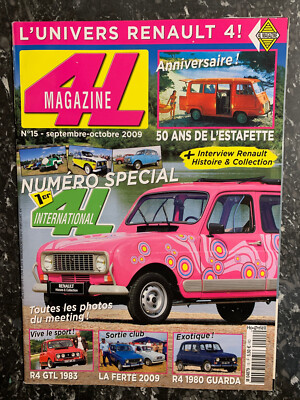 Magazine 4L N°15 - L'Univers Renault 4 (avec poster) | eBay
