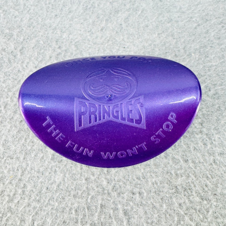 Pringles On the Go Snack Container Purple Gray Plastic Chip Holder | eBay