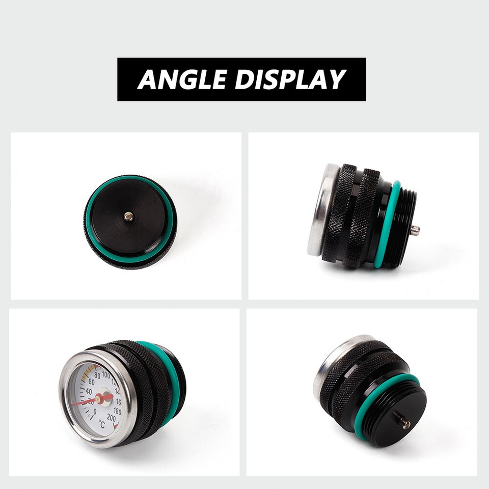 M30x1.5 Oil Temp Temperature Gauge Filler Cap for Motorcycle 0-200 ...