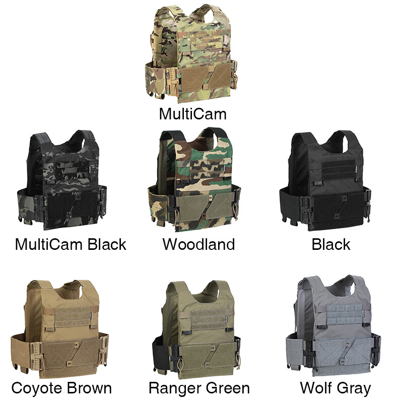 PEW Tactical Vest LV119 OVERT Plate Carrier Airsoft Vest Front Rear ...