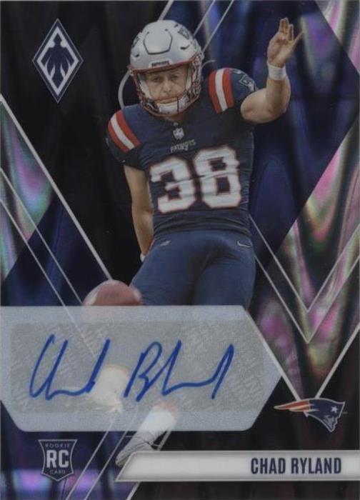 2023 Panini Phoenix - Rookies Chad Ryland #198 Black Seismic Autographs ...