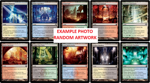 10 x Bounce Lands ( Mixed Editions, Full Set = 1 of each ) [ EX ...