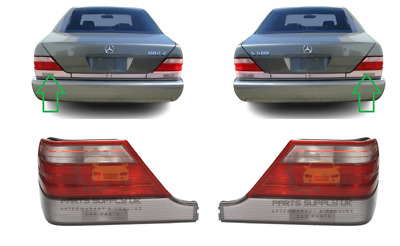 NEW FOR MERCEDES BENZ S-CLASS W140 1996-1998 REAR TAIL LIGHT LAMP PAIR ...