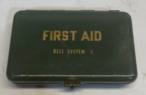 Vintage Small Bell Systems - S First Aid Metal Box with contents | eBay
