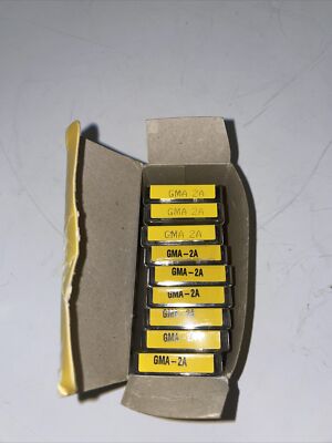 COOPER BUSSMANN FUSE GMA-2A, 2 AMP, 250 VAC, FAST-ACTING, 5X20MM, QTY ...