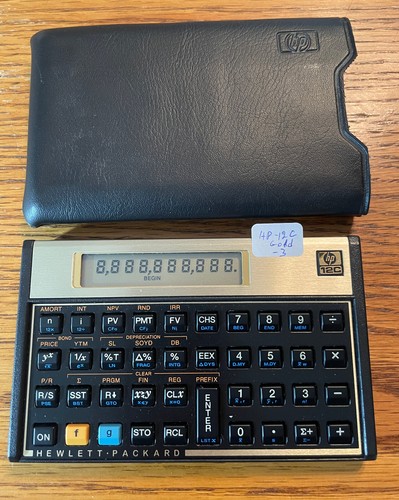 Vintage Hewlett Packard HP-12C Bus/Program Calculator -- TESTED/NEW BAT ...