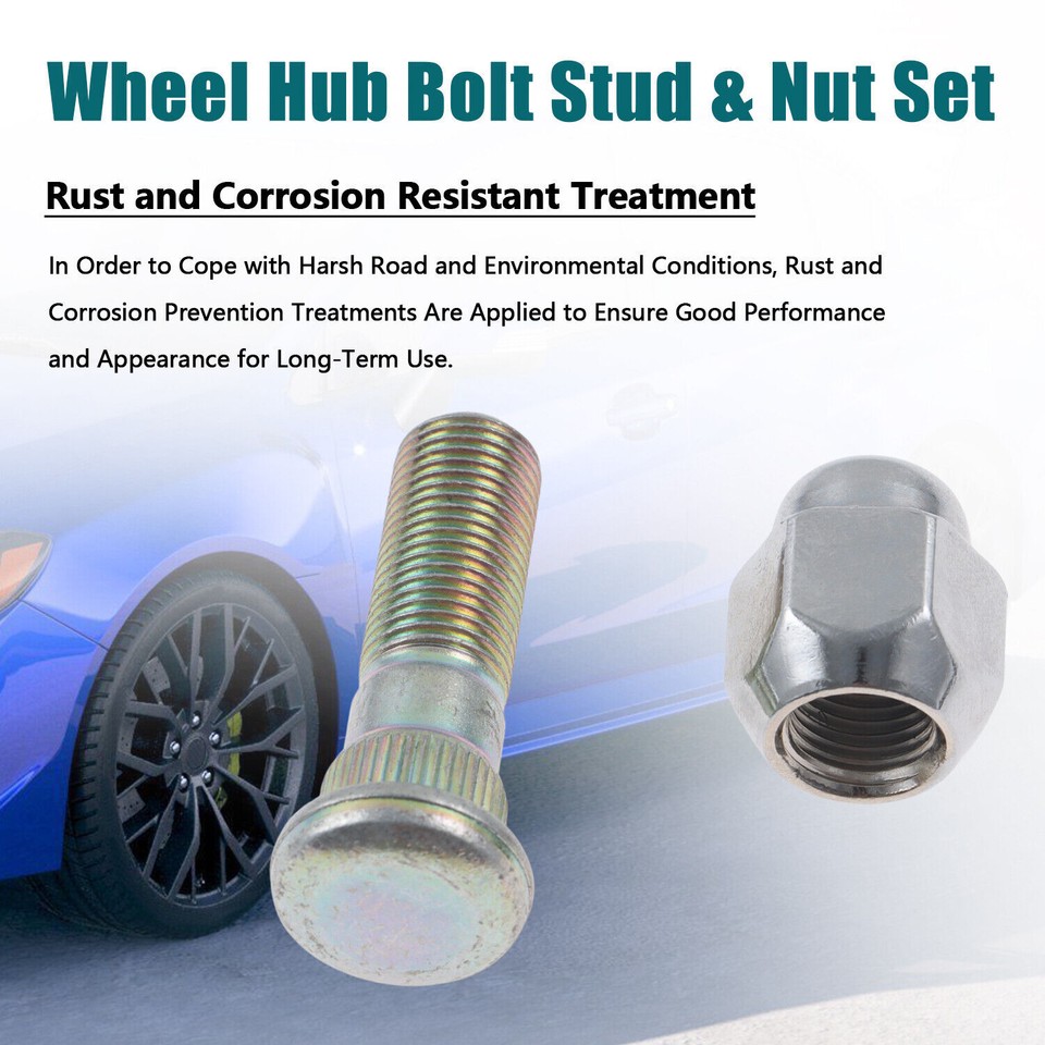 4PCS Assembly Kit Bolts Studs & Nuts Fit for 2013-2019 Subaru WRX STI ...