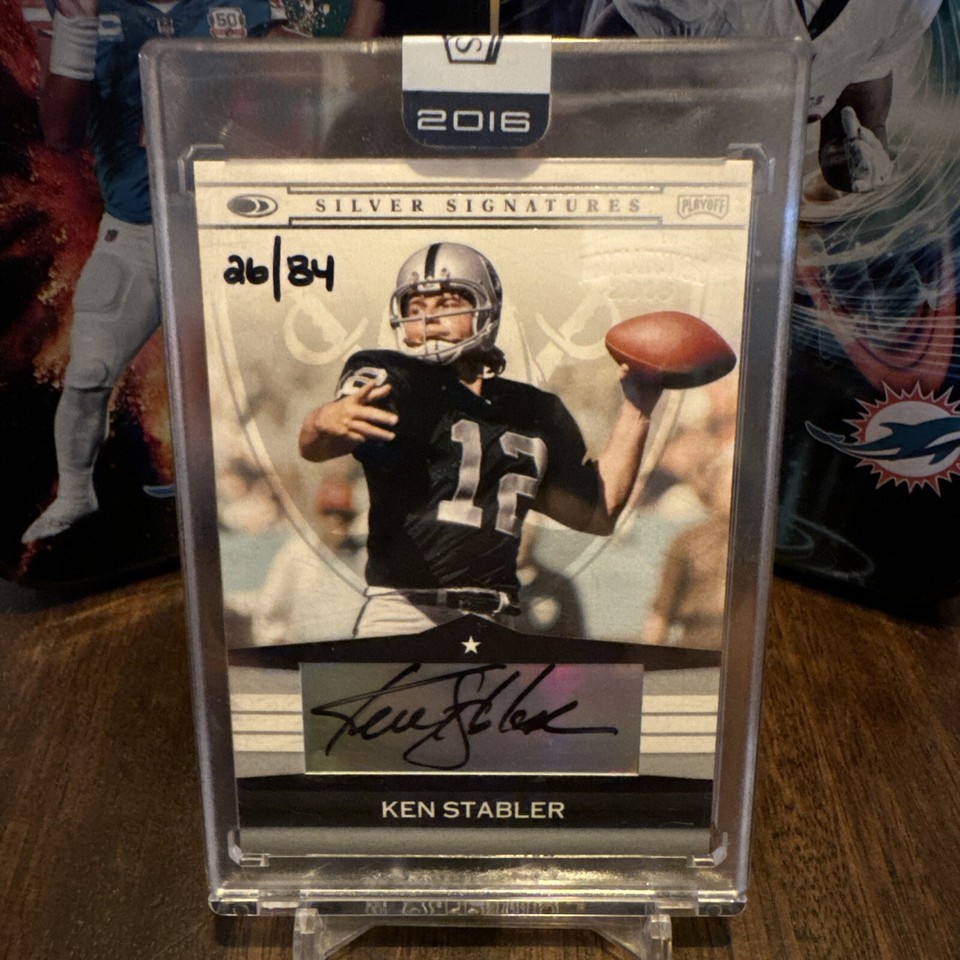 2016 Panini Honors Donruss Silver Signature Autograph Ken Stabler ...