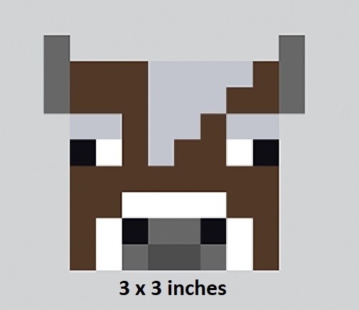 Cow Minecraft Face