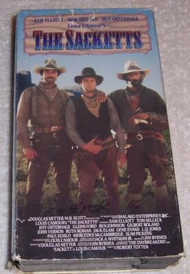 Louis L'Amour's The Sacketts VHS Video Sam Elliott Tom Selleck Jeff ...