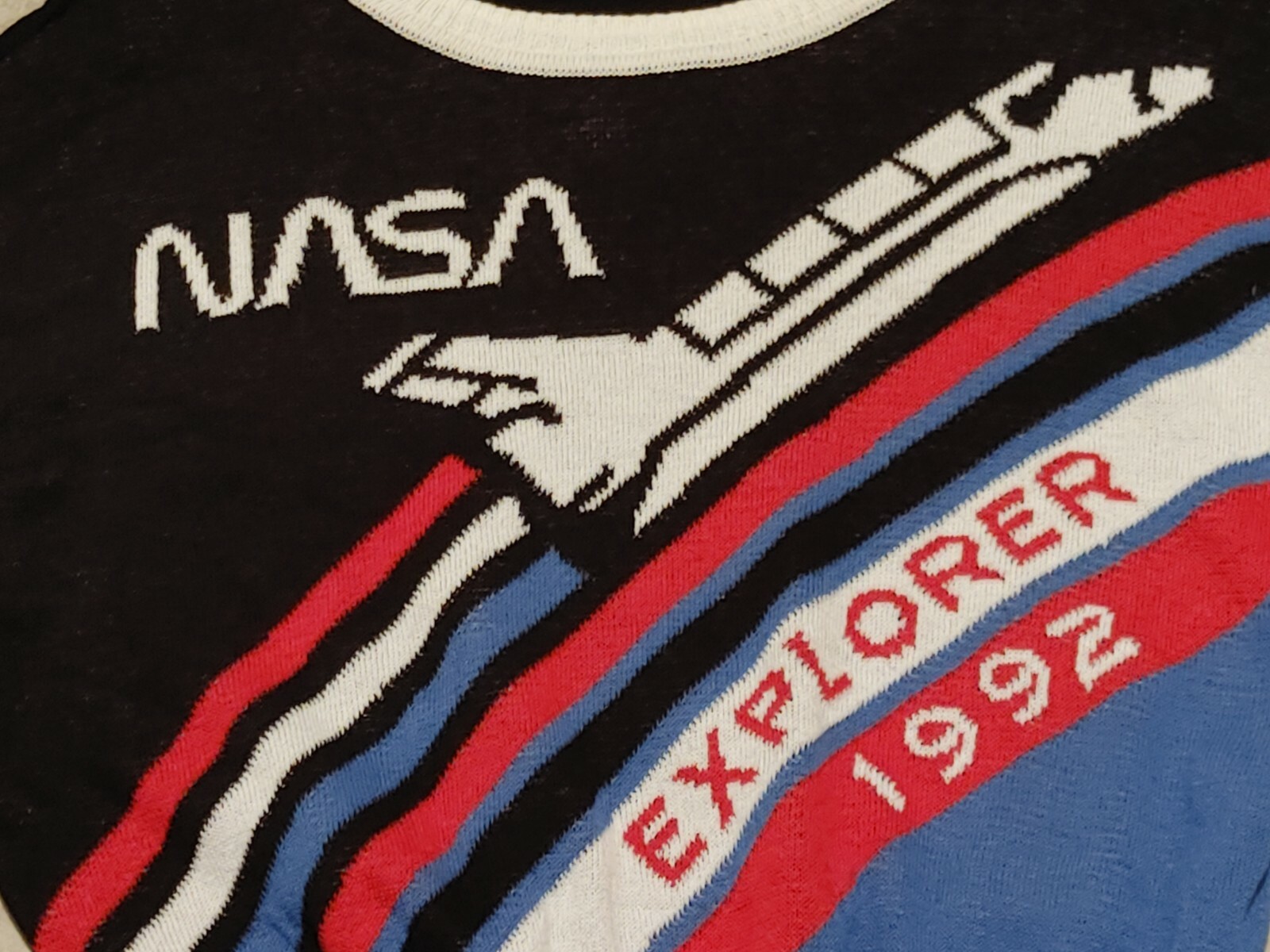 Women's Nasa Crew Neck Graphic Knit Sweater Size XLarge New W/O tag | eBay