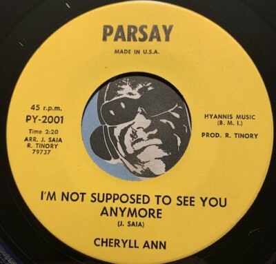 CHERYLL ANN Teen 45 A Parsay #2001 Here Comes Another Teardrop I'm Not ...