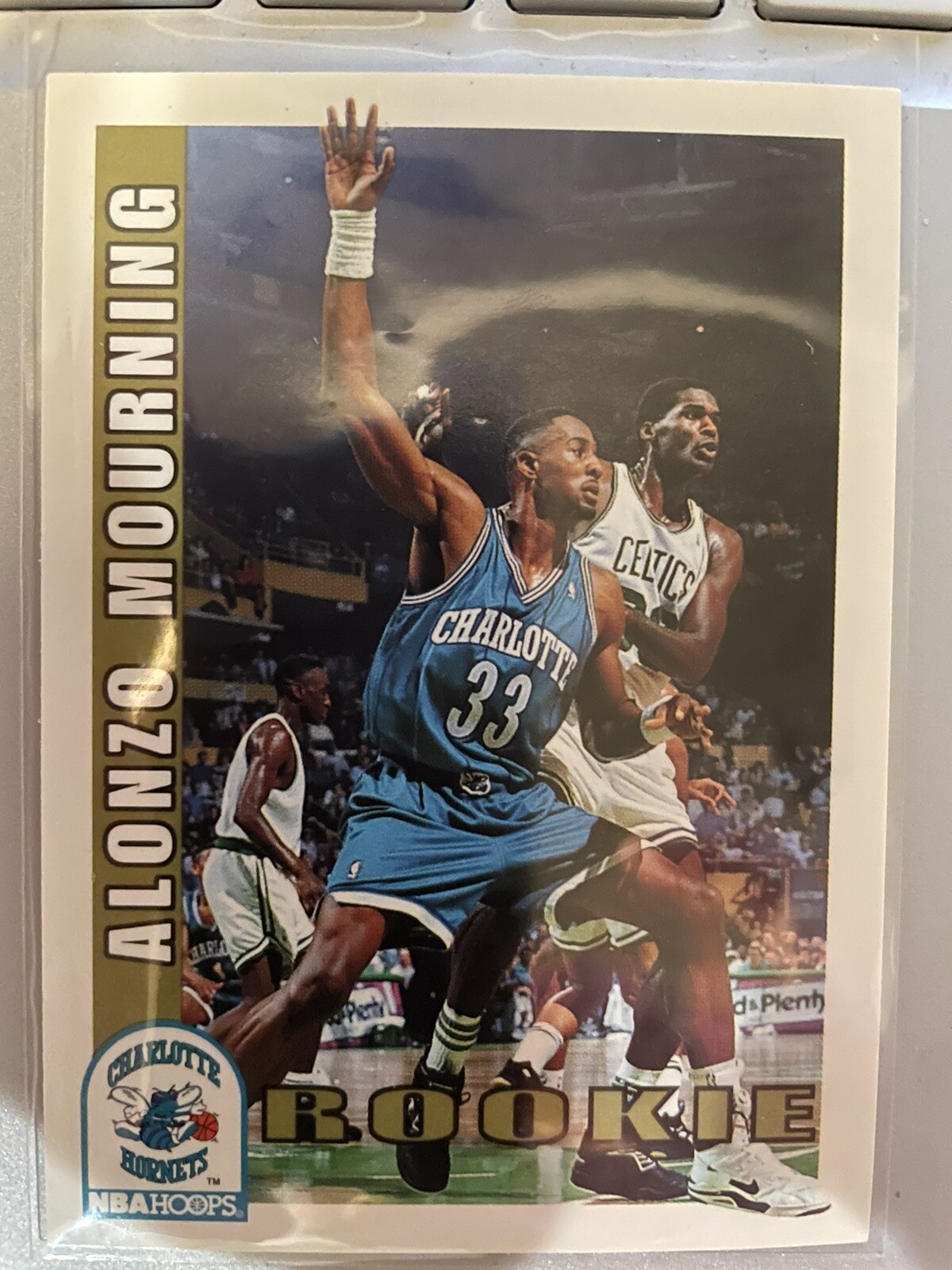 1992-93 Alonzo Mourning Skybox NBA Hoops Rookie Card #361 Charlotte ...