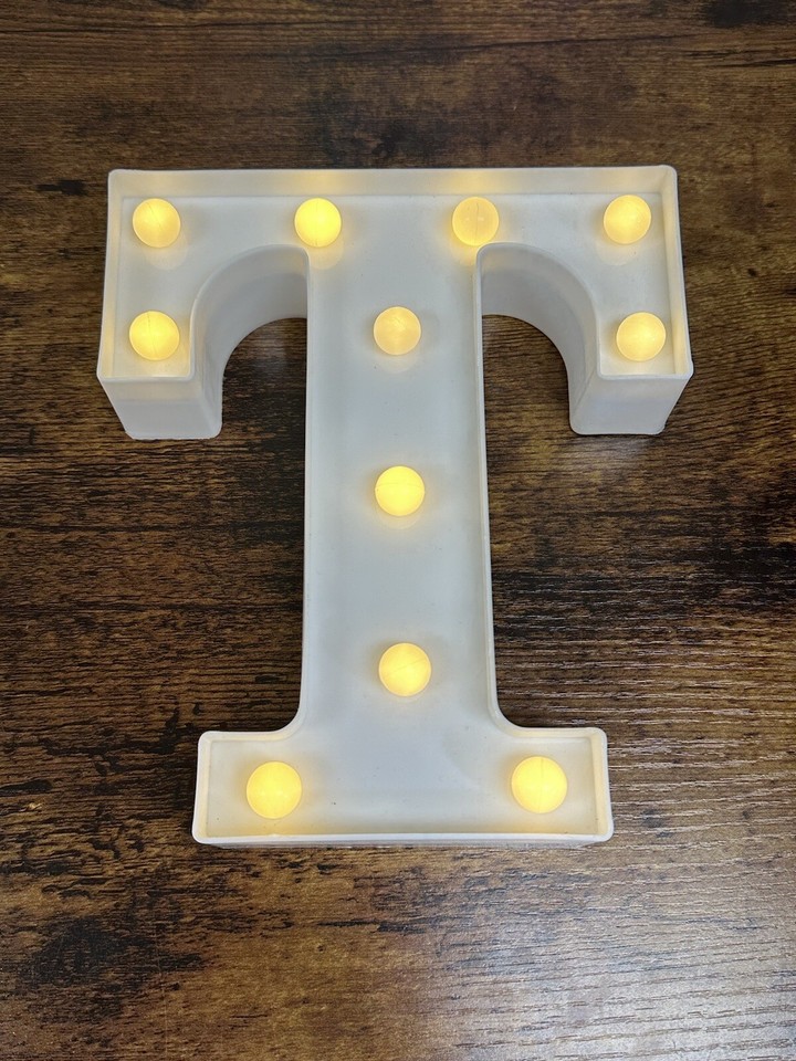 Light Up Letter "T” Light up Letter Marquee Letter for Wall Decor ...