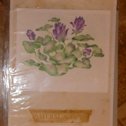 Natural Accents Lynn Brehm Designs 1998 Stencil Pattern WATER HYACINTH ...