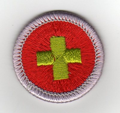 First Aid Badge Type H Plastic Back (1972 - 2002), Mint! | eBay