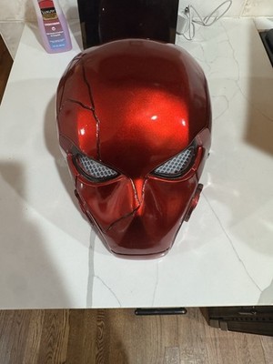 Anime Red Hood Batman Robin Cosplay Helmet Resin Mask Halloween Props ...