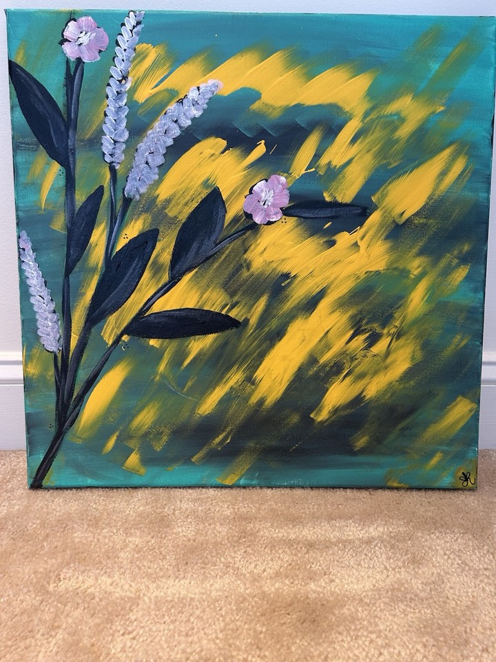 Motion flowers H-20 L-20 Acrylic art Painting | eBay