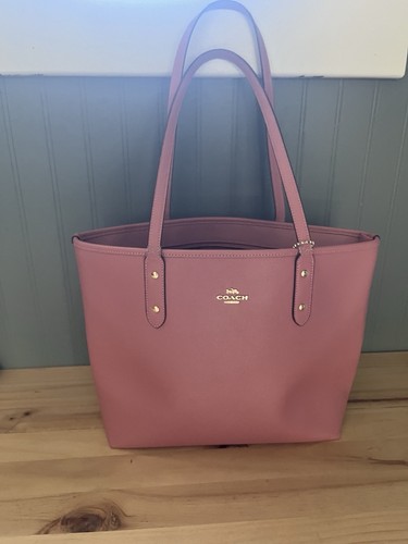 Coach F58846 Crossgrain Leather City Zip Tote in Pink | eBay