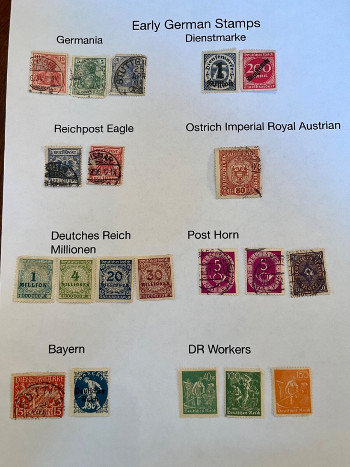 Large Lot Of EARLY German Stamps | eBay