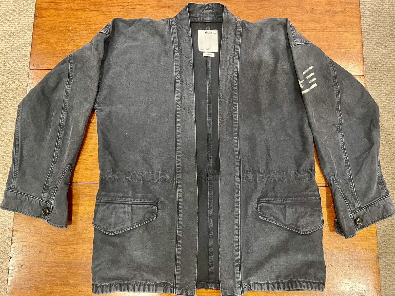 Visvim Sanjuro Benny Kimono Navy Japan Men’s Size 2 M… - Gem